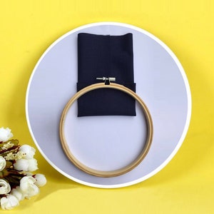 6 Inch Embroidery Hoop,embroidery Fabric, Linen,cross Stitch Hoop ...