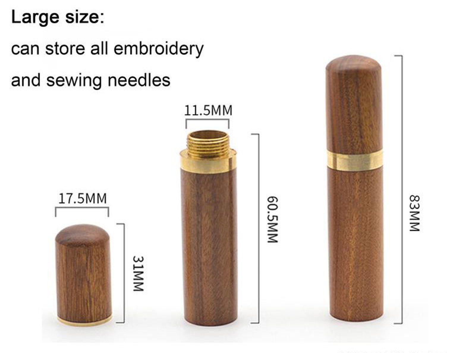 Wooden Needle Case Embroidery Needle Case Needle Storage - Etsy