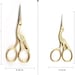 Stork Craft Scissors,goldsilverbrownrainbow,93mm/115mm,crane Embroidery ...