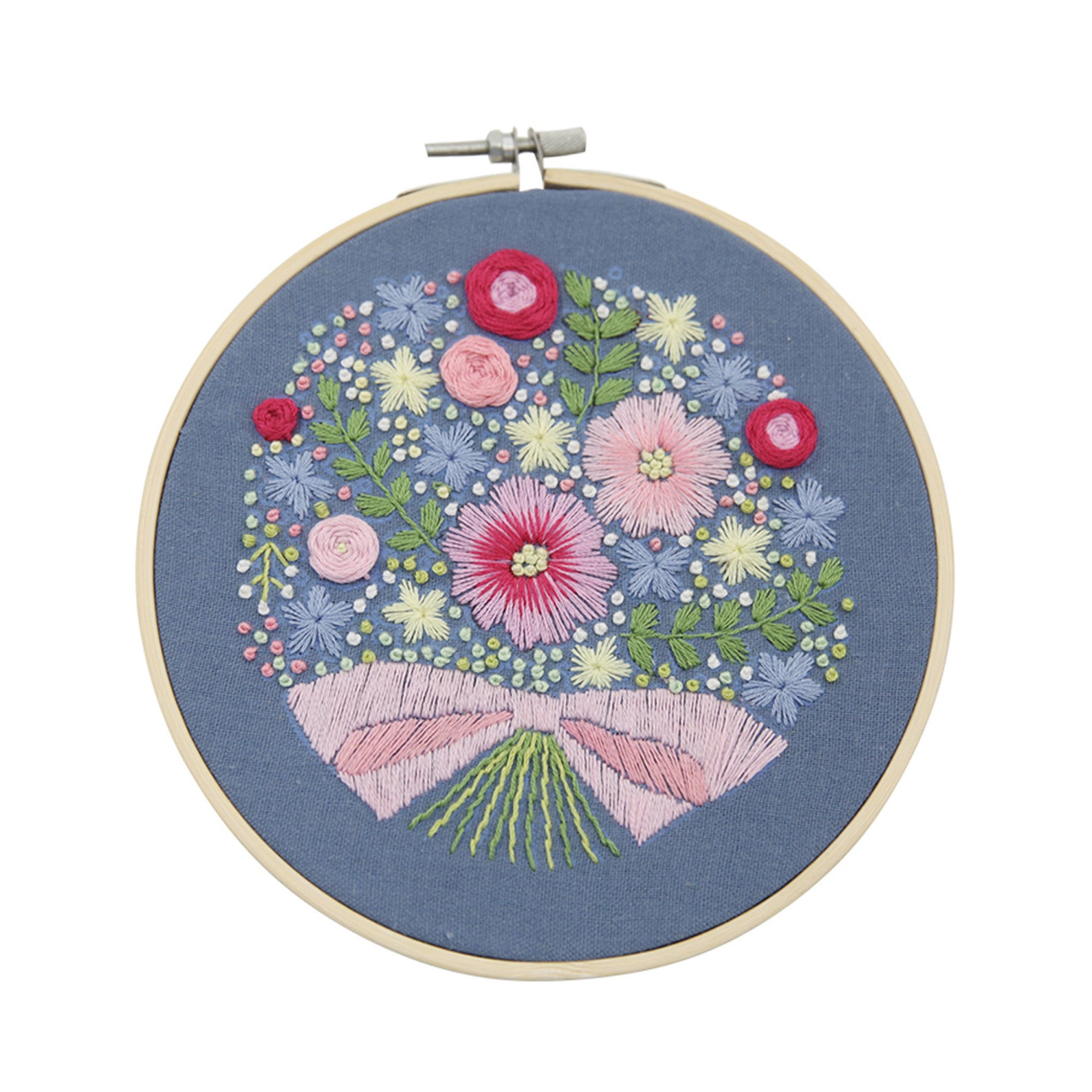 Kit de broderie pour débutant Broderie à la main de fleurs - Etsy France