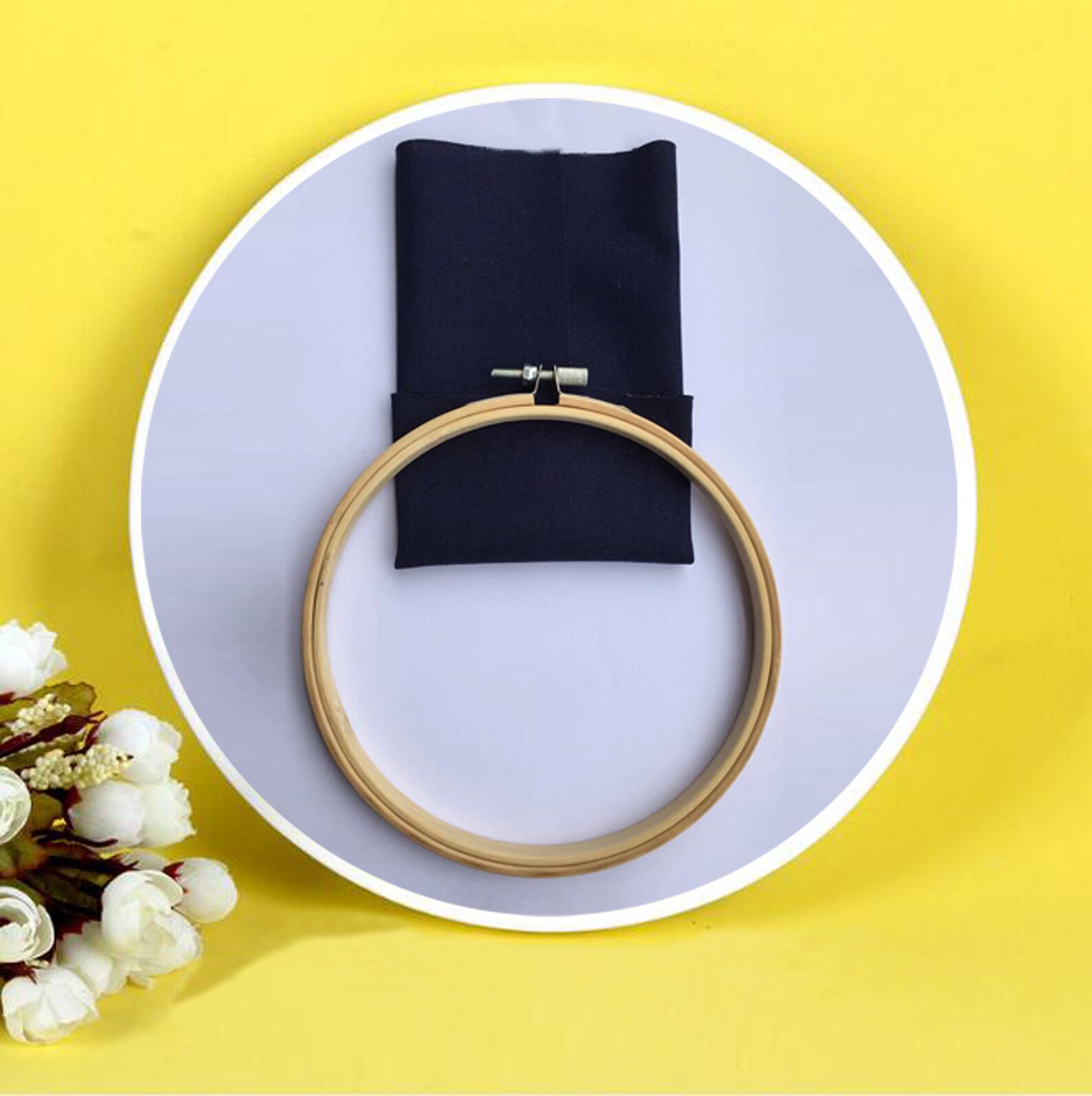 6 Inch Embroidery Hoopembroidery Fabric Linencross Stitch - Etsy