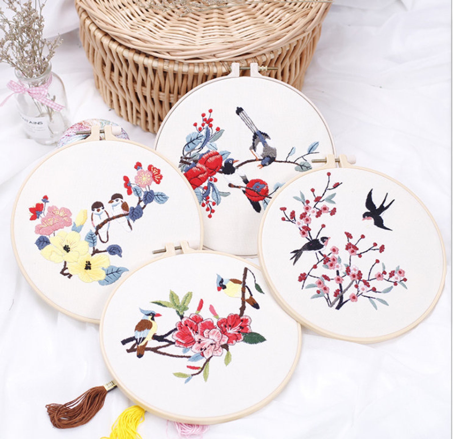 Embroidery Starter Kit-diy Craft Embroidery Kit Beginner-embroidery ...