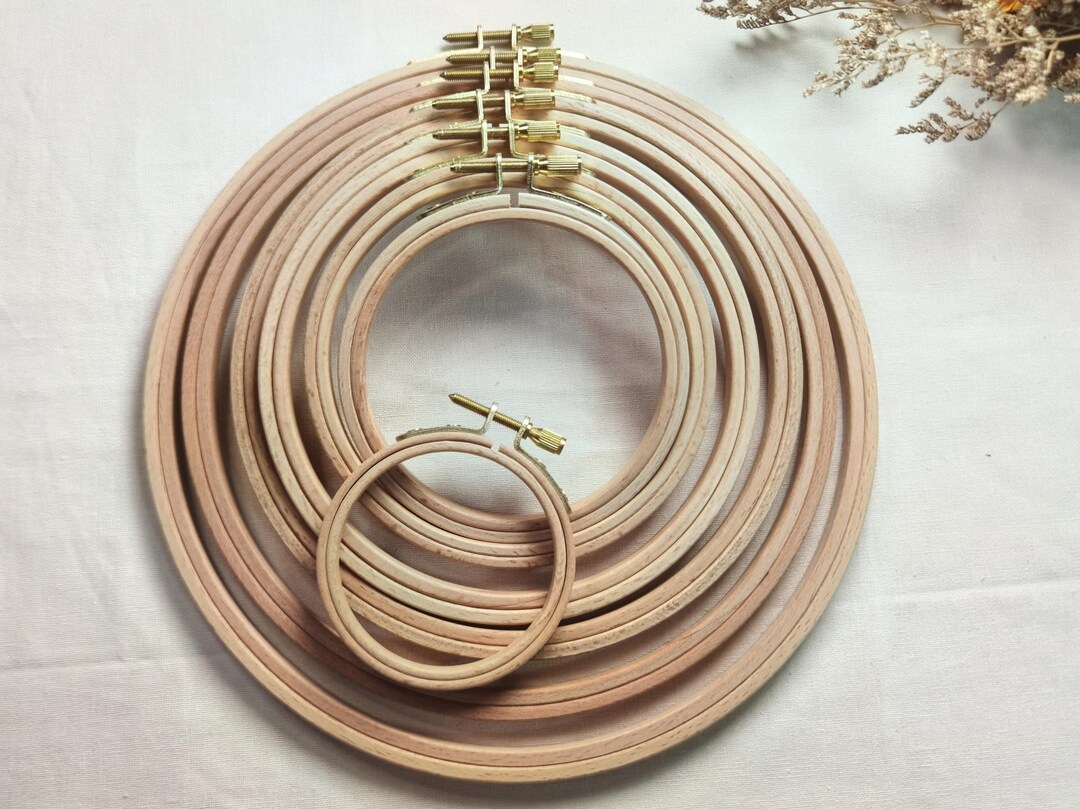 Embroidery Wooden Hoop - Round Shape-stitching Hoop - Display Hoop ...