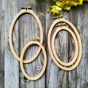Oval Embroidery Hoop,stitching Hoop,display Hoop,embroidery Frame,flexi ...