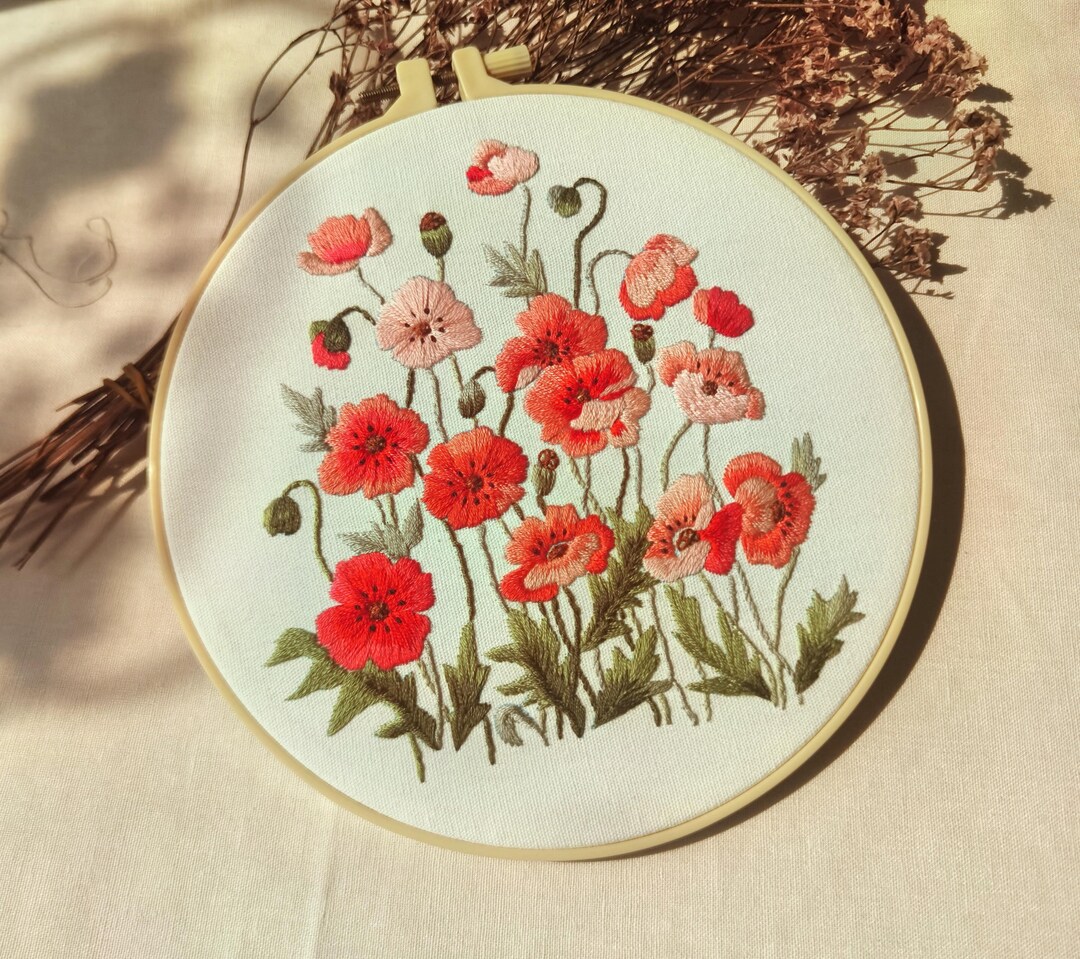 Embroidery Kit for Beginner | Modern Crewel Embroidery Kit With Pattern ...