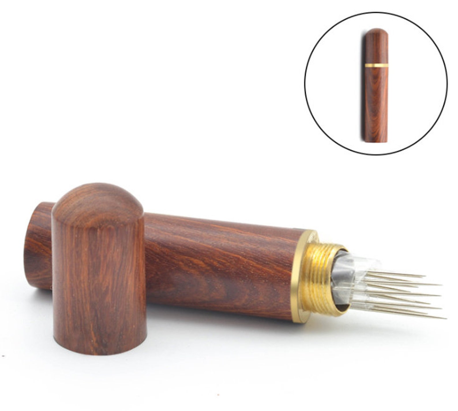 Solid Wood Needle Case Needle Storage,sandalwood Storage Container ...