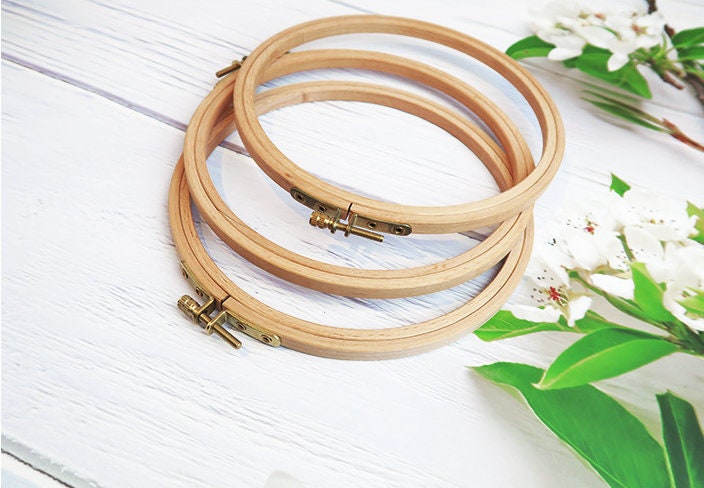 Embroidery Wooden Hoop - Round Shape-stitching Hoop - Display Hoop ...