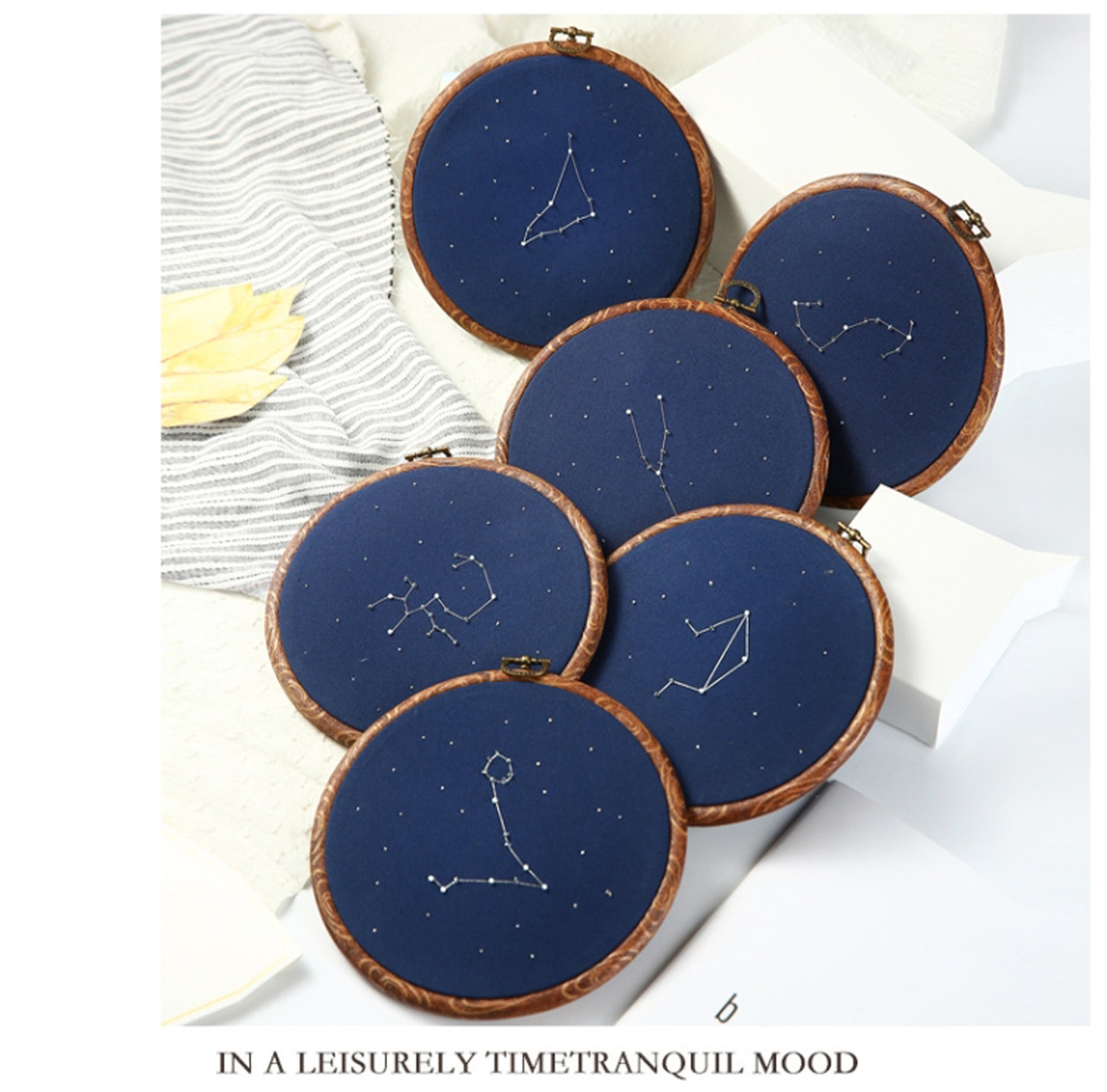 Embroidery Zodiac Constellation Pattern -embroidery Kit Beginner ...