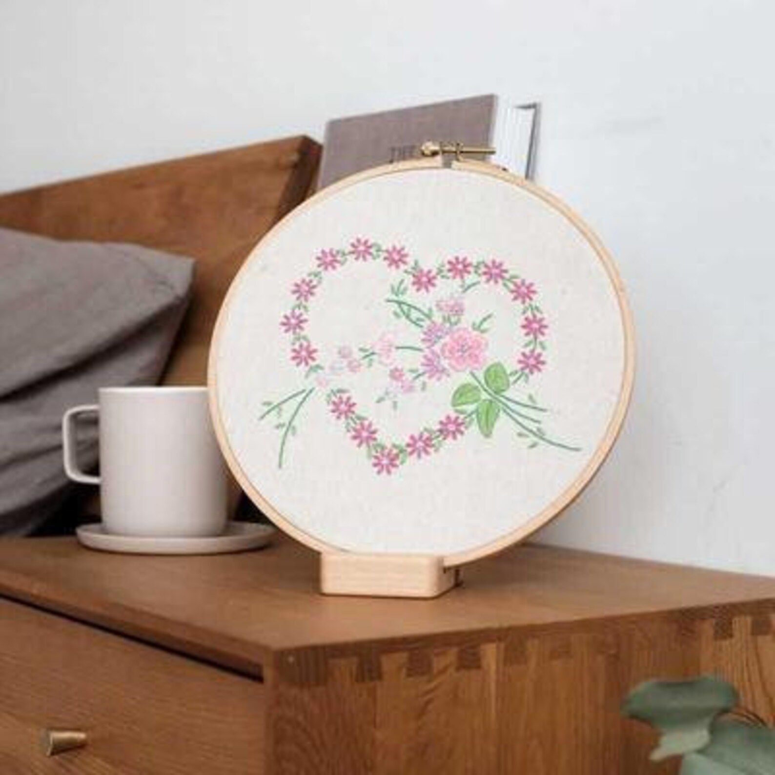 Hand Embroidery Kit ,modern Embroidery Full Kit,flowers Pattern ...