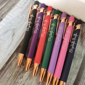 Custom Wedding Rose Gold Pens, Personalized Business Pens, Bulk Custom ...