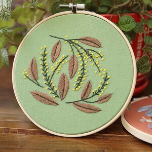 Embroidery Pattern Hand Embroidery Kit DIY Kit | Modern Floral ...