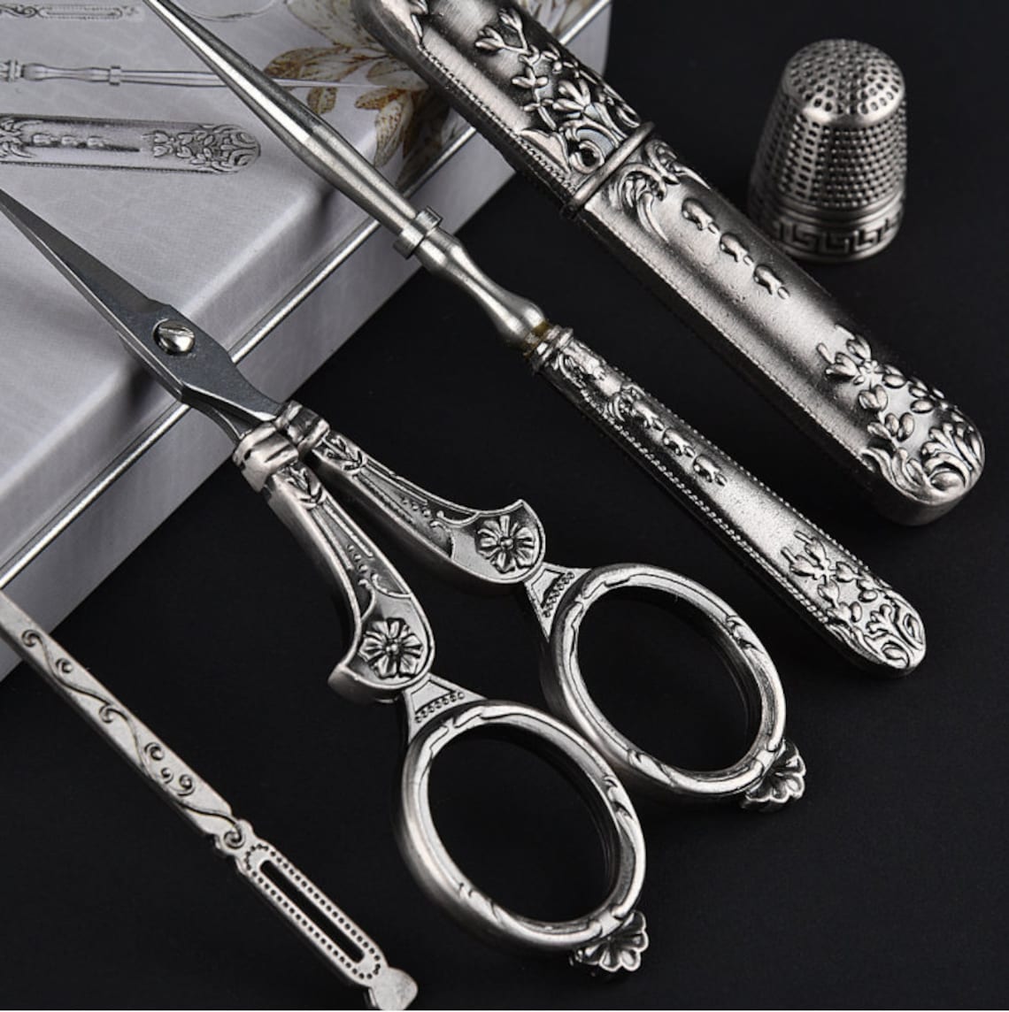 Victorian Needlework Kit5 PCS Vintage Style Embroidery - Etsy