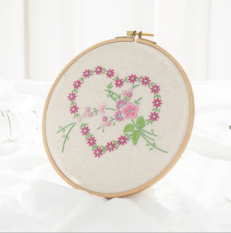Hand Embroidery Kit modern Embroidery Full Kitflowers - Etsy