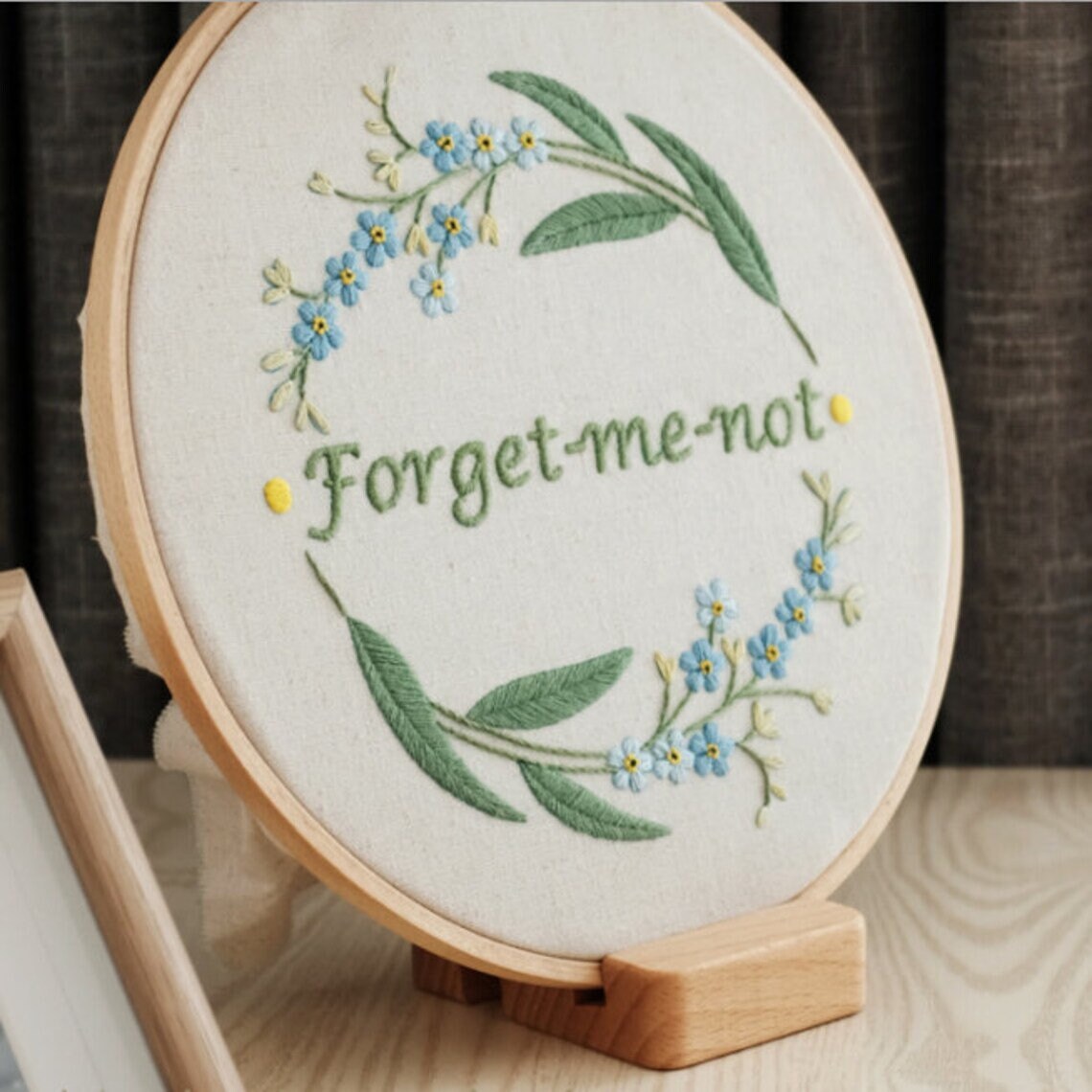 Embroidery Hoop Stand Beechwood Embroidery Hoop Display - Etsy