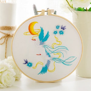 Phoenix Style Embroidery Craft Kit,creative Flora and Fauna Embroidery ...