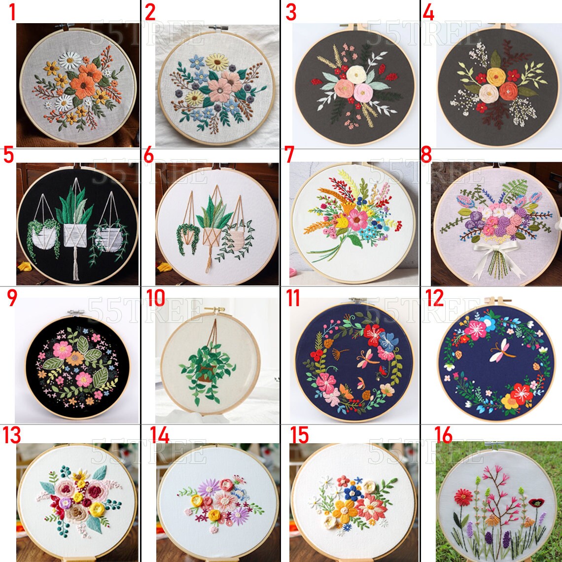 Pick Full Embroidery Kit Bundle From Our Signature Collection ...