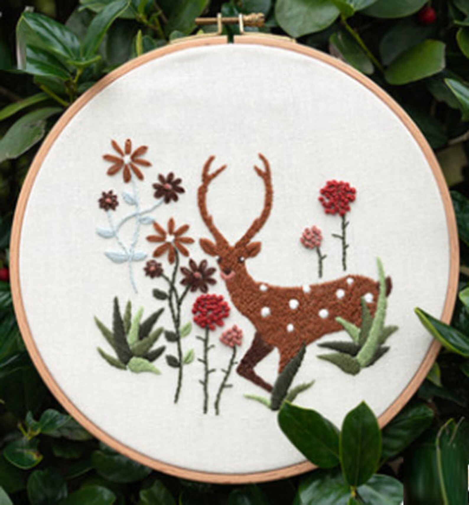 Plants Hand Embroidery Kitdiy Embroidery Full Kitmodern | Etsy