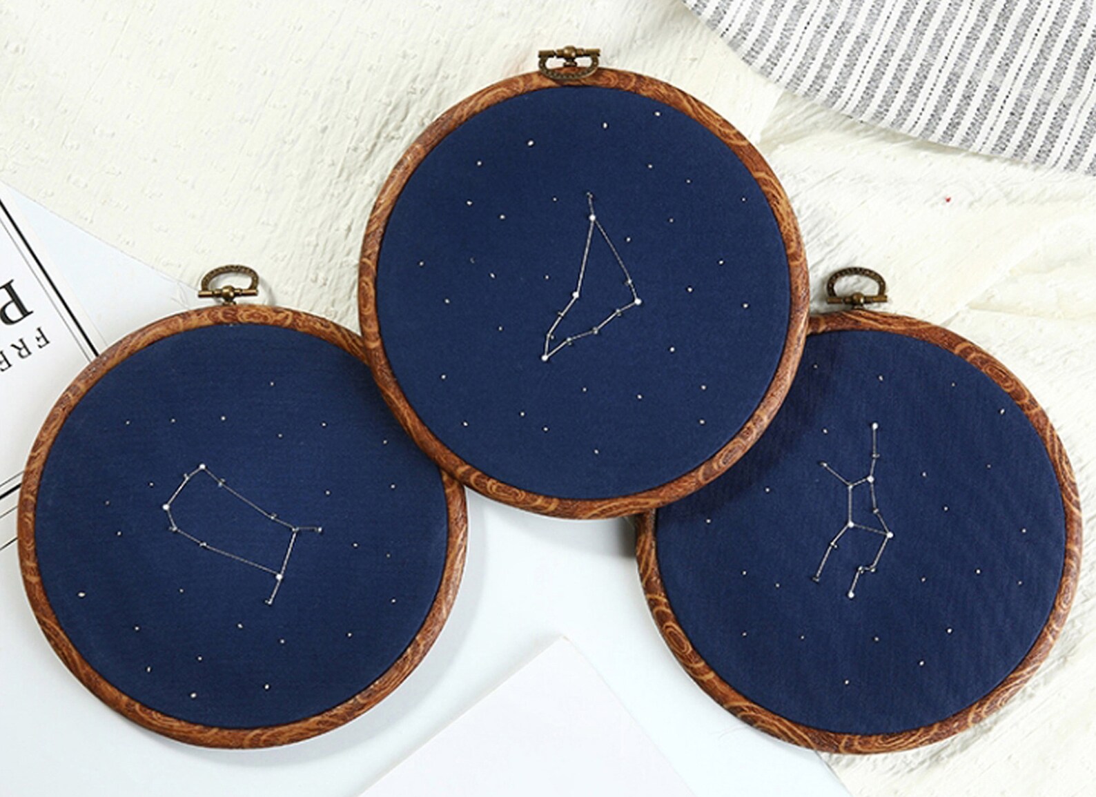 Embroidery Zodiac Constellation Pattern -embroidery Kit Beginner ...