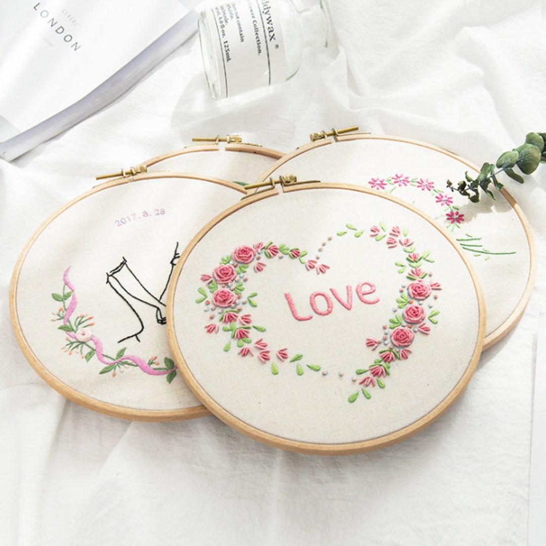 Hand Embroidery Kit modern Embroidery Full Kitflowers - Etsy