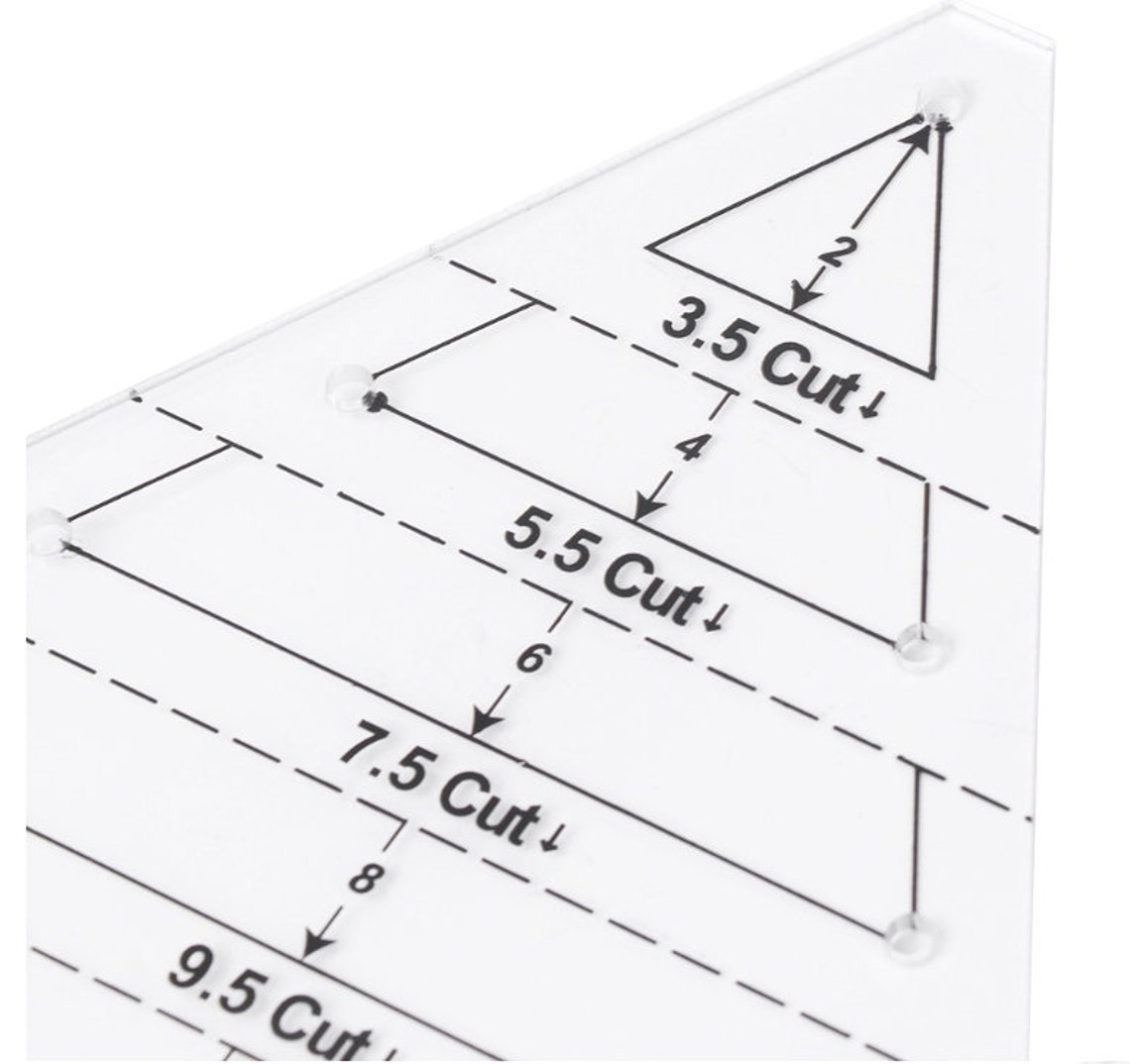 60 Degree Equilateral Triangle Quilting Ruler Templatequilt | Etsy