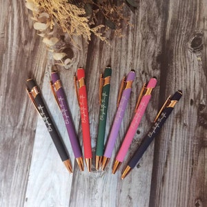 Custom Wedding Rose Gold Pens, Personalized Business Pens, Bulk Custom ...