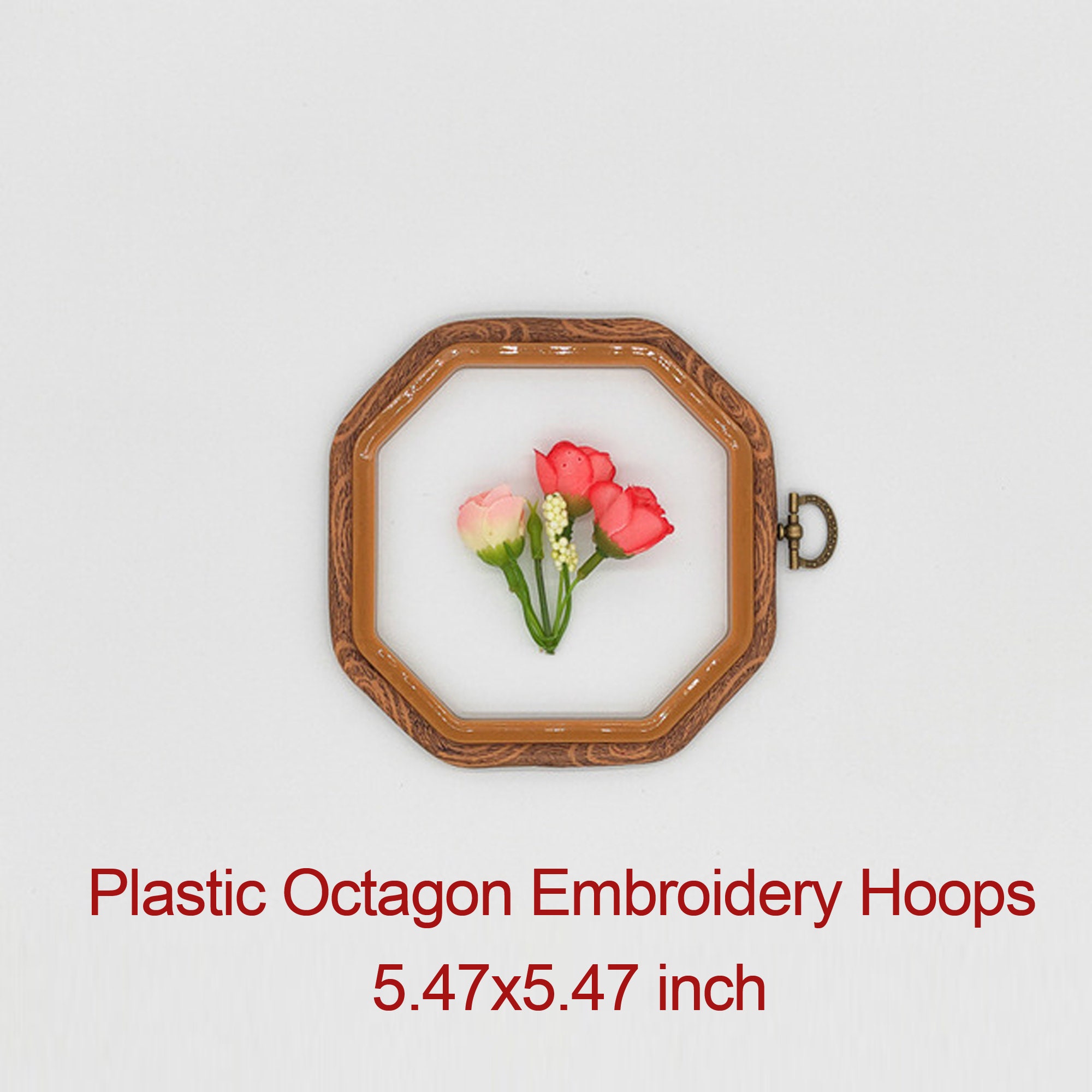 Embroidery Hoops Set Plastic cross Stitch Hoop Ring Imitated | Etsy