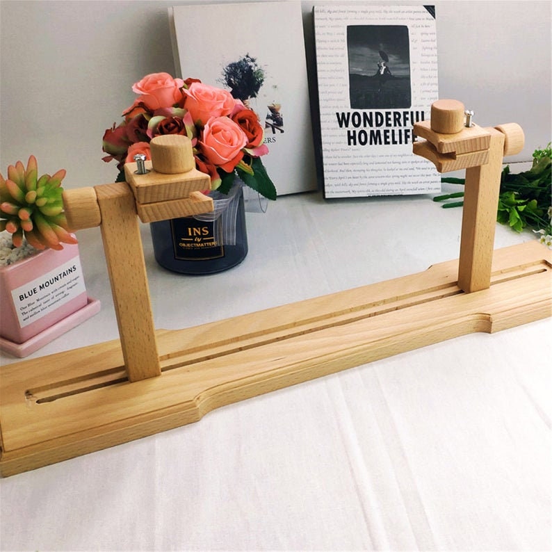 Seat-round 360 Degree Rotatable Embroidery Frame Adjustable - Etsy
