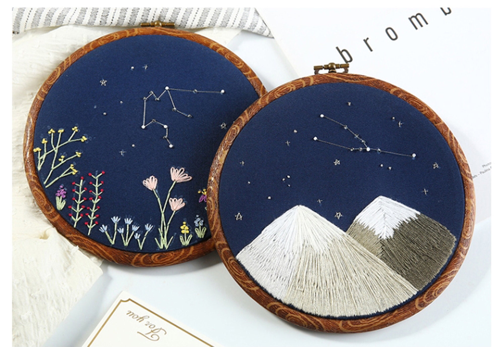 Embroidery Zodiac Constellation Pattern -embroidery Kit Beginner ...