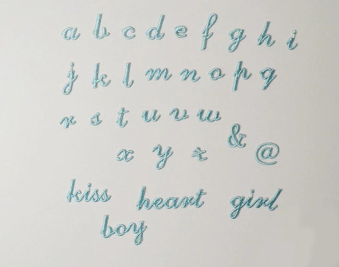 26 Small Letter Embroidered Patches, Embroidered Alphabet Stickers,name ...