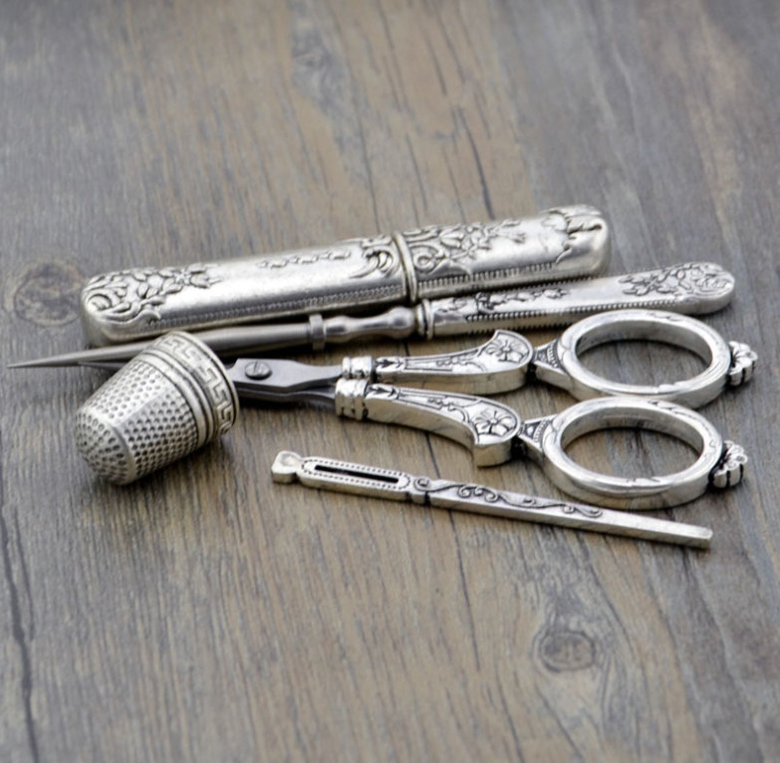 Victorian Needlework Kit5 PCS Vintage Style Embroidery - Etsy