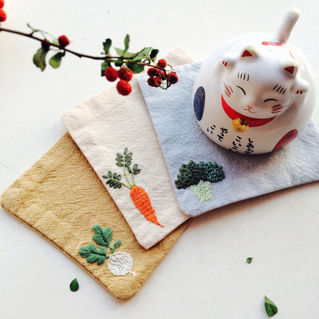 Beginner Embroidery Kit Coasters Set of Three,modern Christmas ...