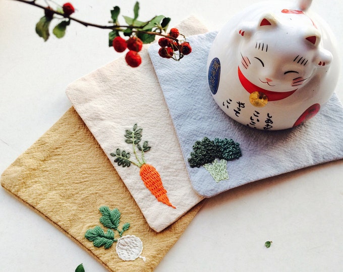Beginner Embroidery Kit Coasters Set of Three,modern Christmas ...
