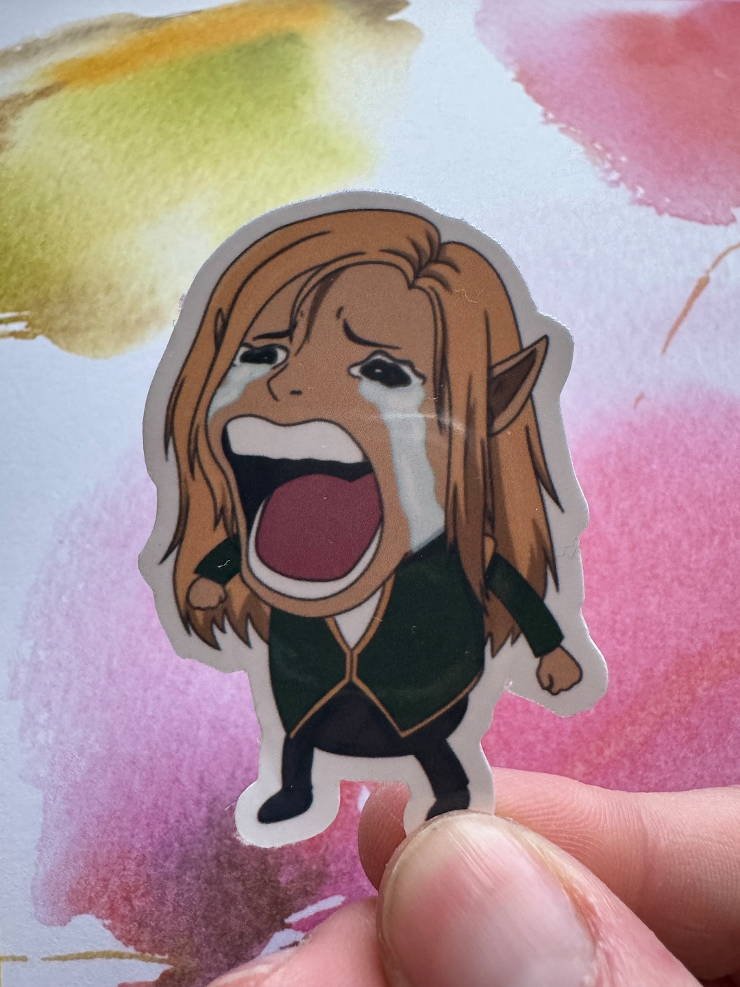 Tam Crying Meme Sticker - Etsy