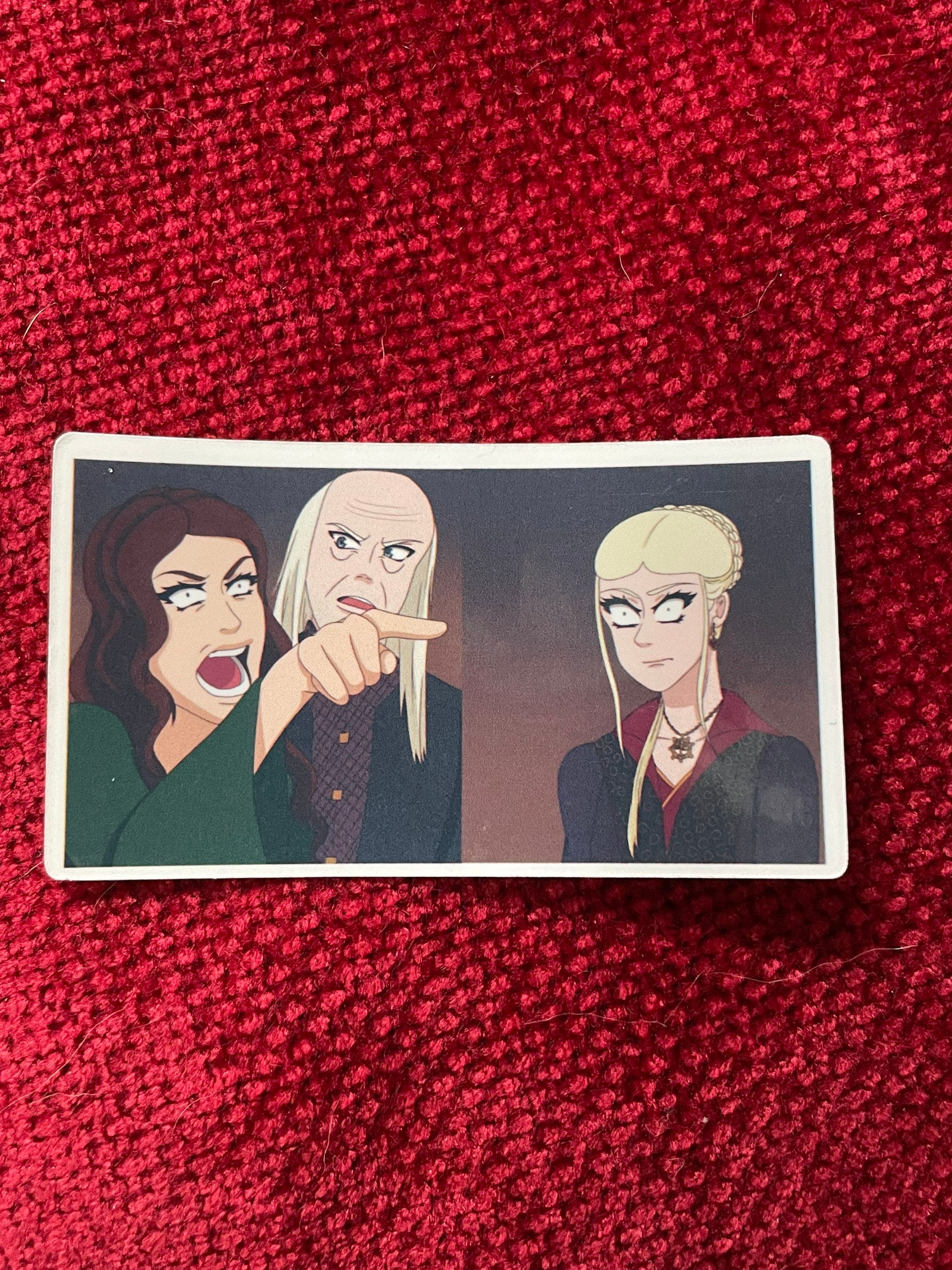 Alicent Viserys and Rhaenyra Cat Meme Stickers - Etsy