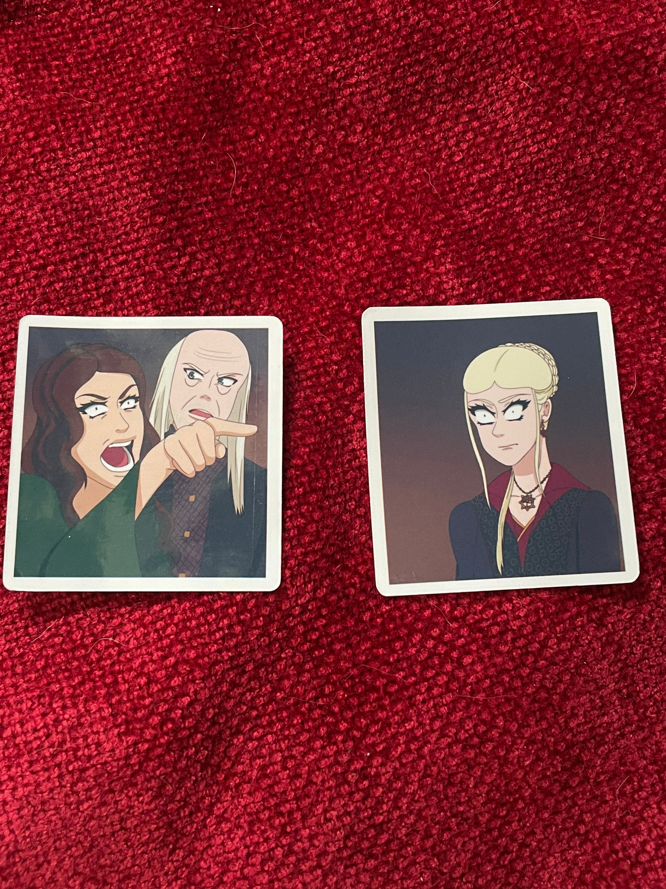 Alicent Viserys and Rhaenyra Cat Meme Stickers - Etsy