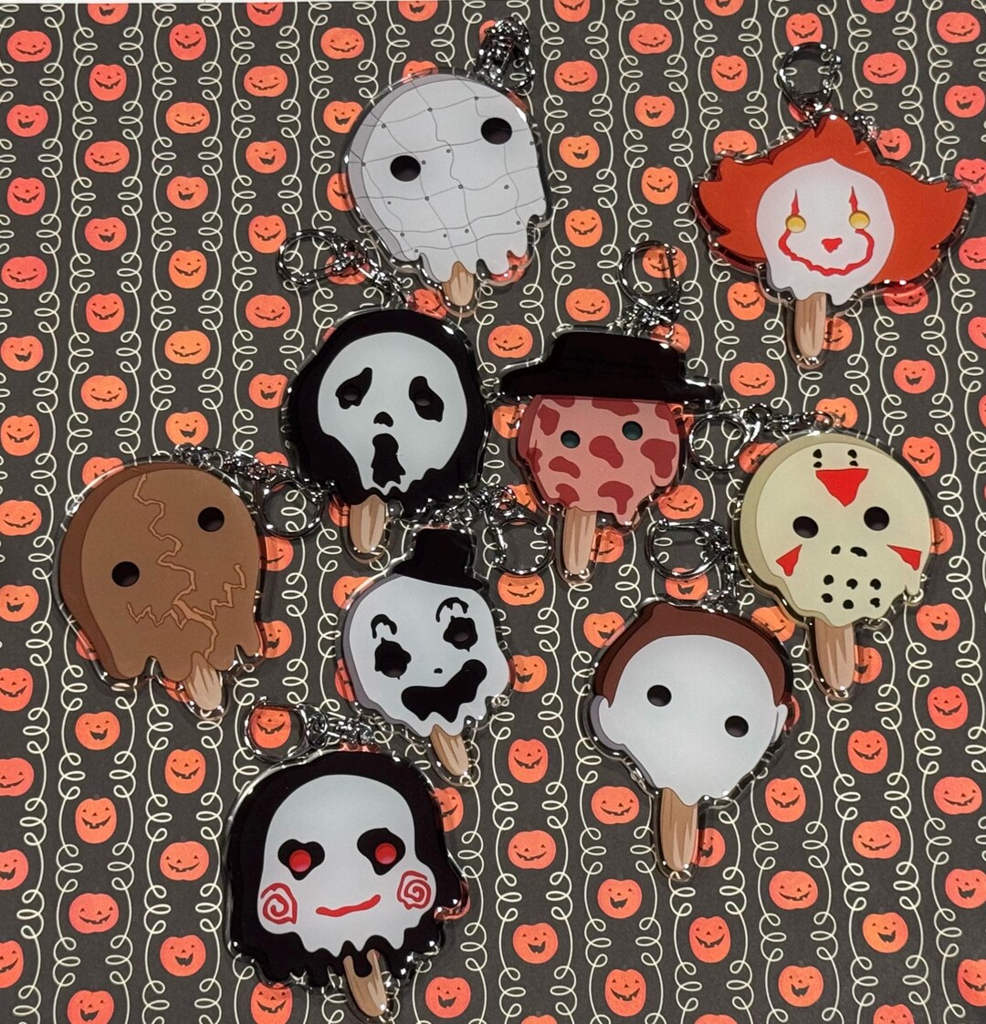 Scary Movie Popsicle Keychains - Etsy