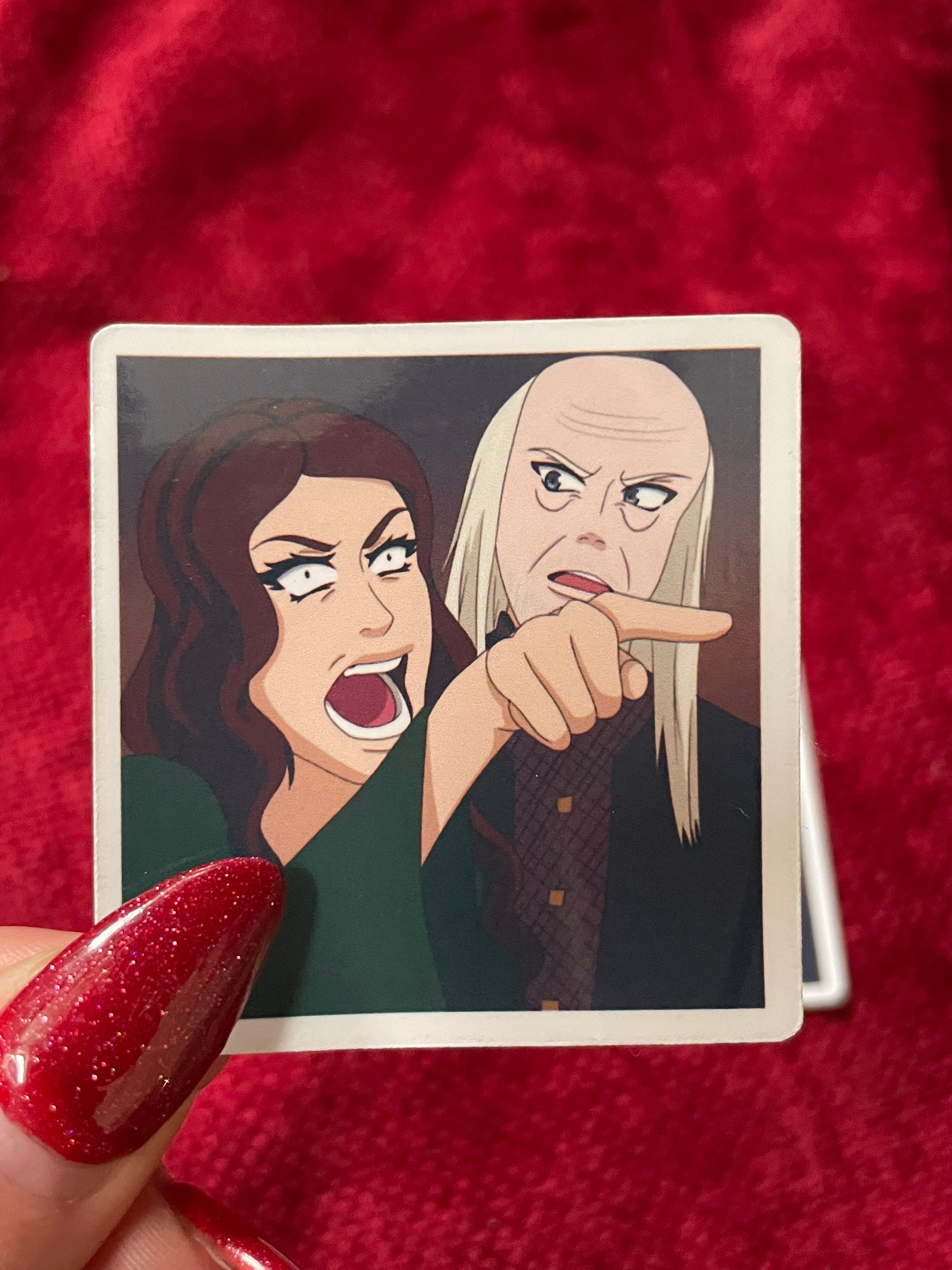 Alicent Viserys and Rhaenyra Cat Meme Stickers - Etsy