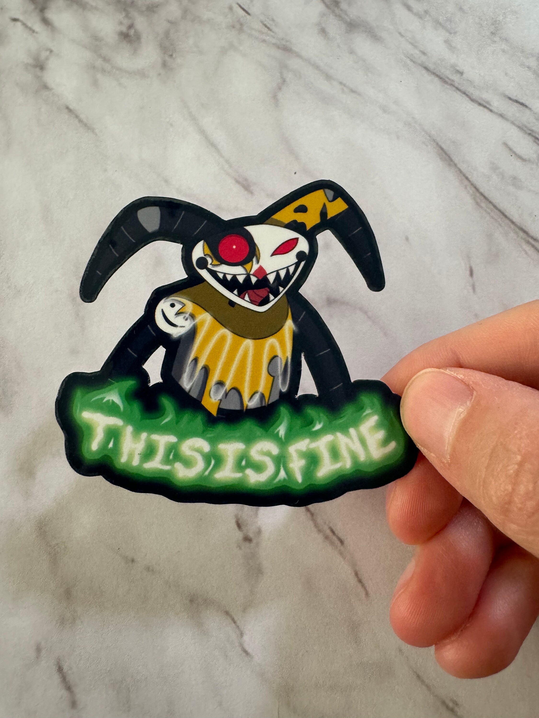 Robo Fizz This is Fine Meme Sticker - Etsy