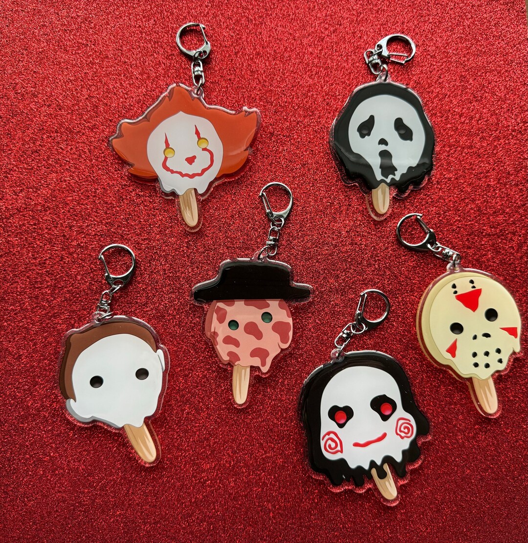 Horror Movie Popsicle Keychains - Etsy