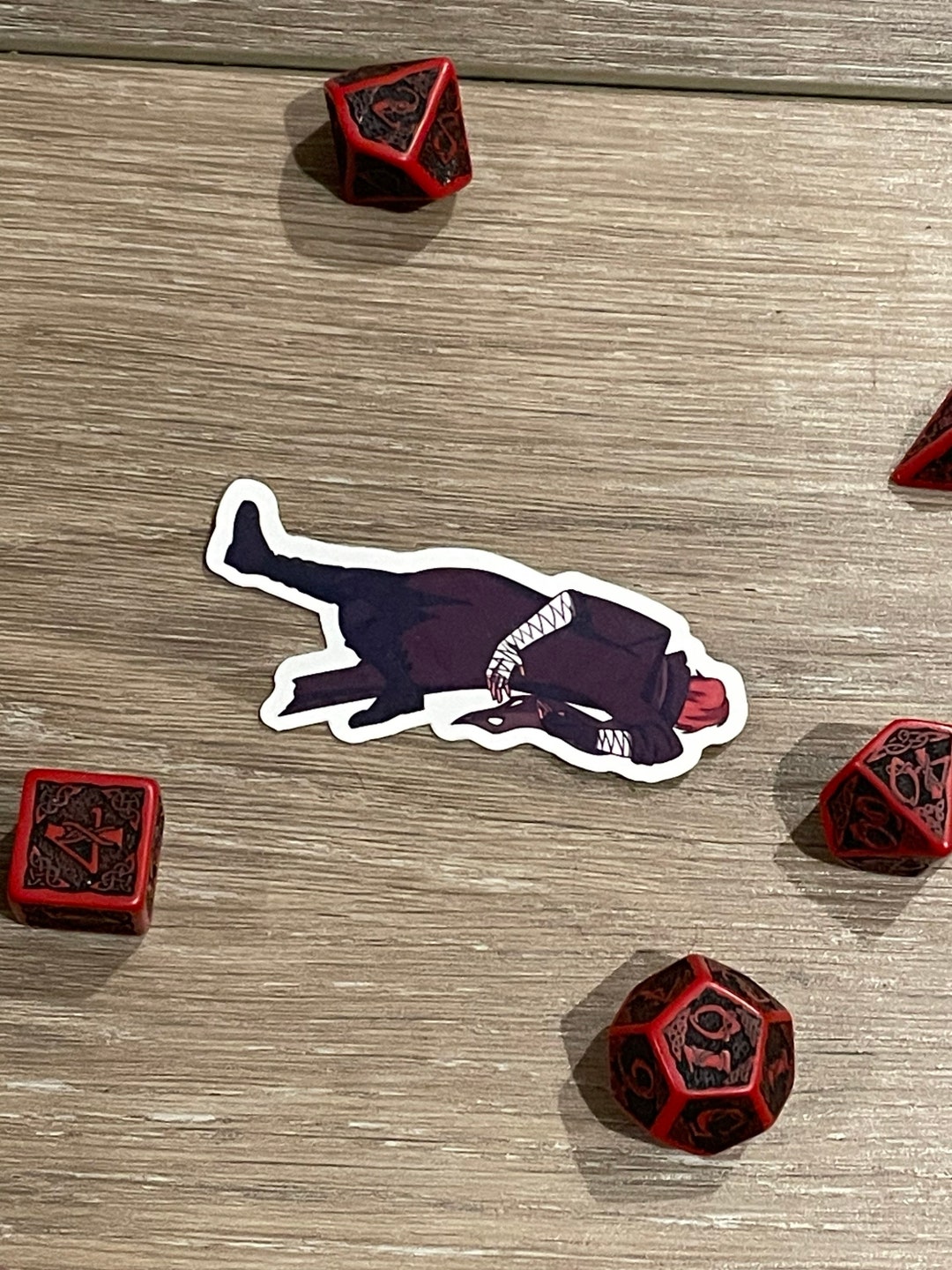 Critical Role Dead Caleb Pose Sticker - Etsy