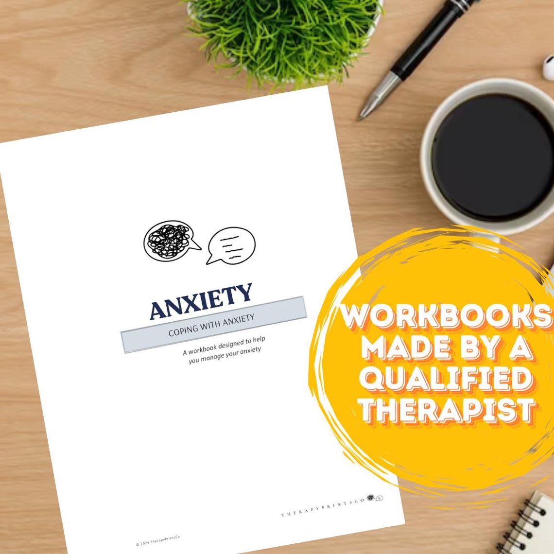Anxiety Therapy and Counselling Booklet for Adults, Kids, Self Help for ...