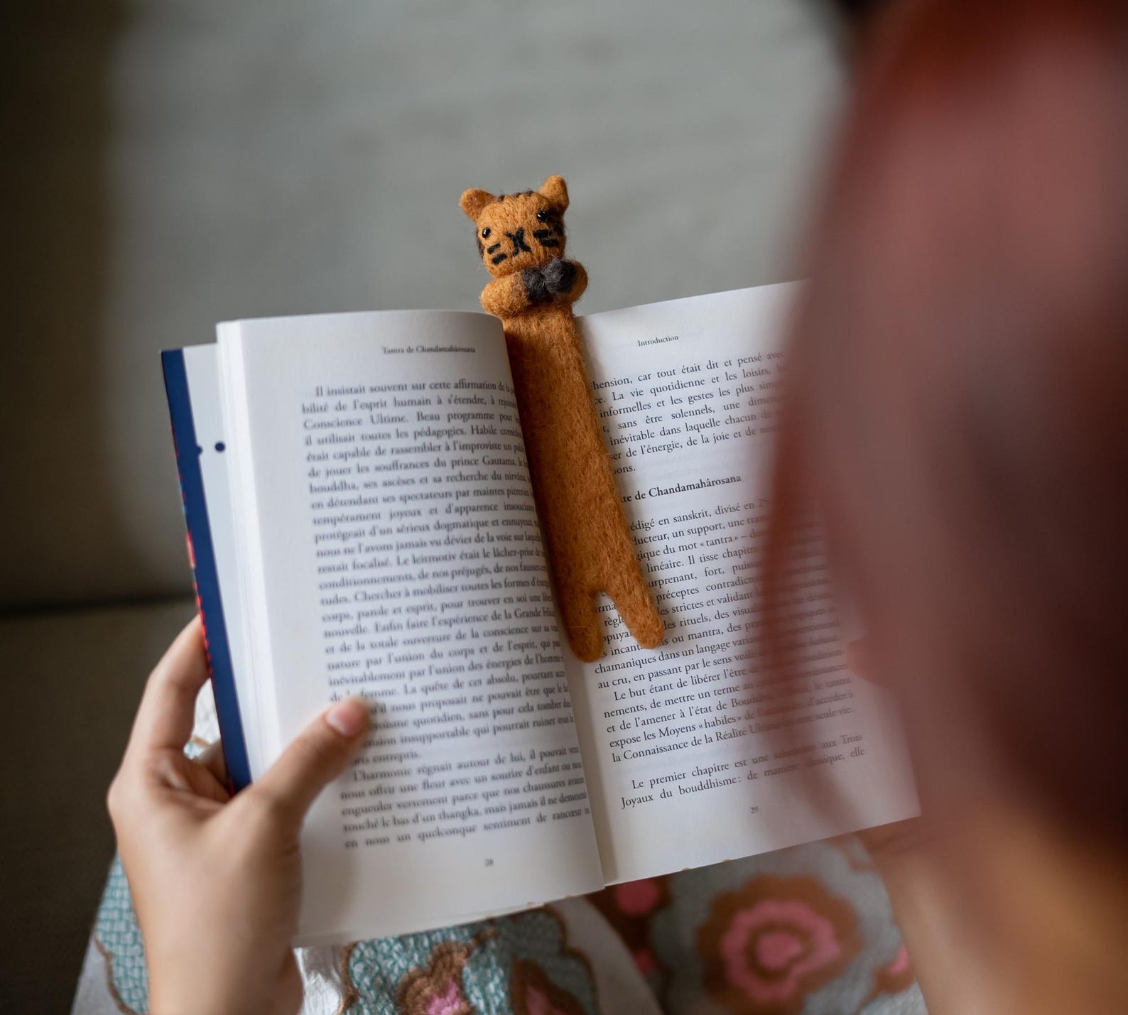 Needle Felted Cat Bookmark: Handmade Wool Reader Gift - Etsy