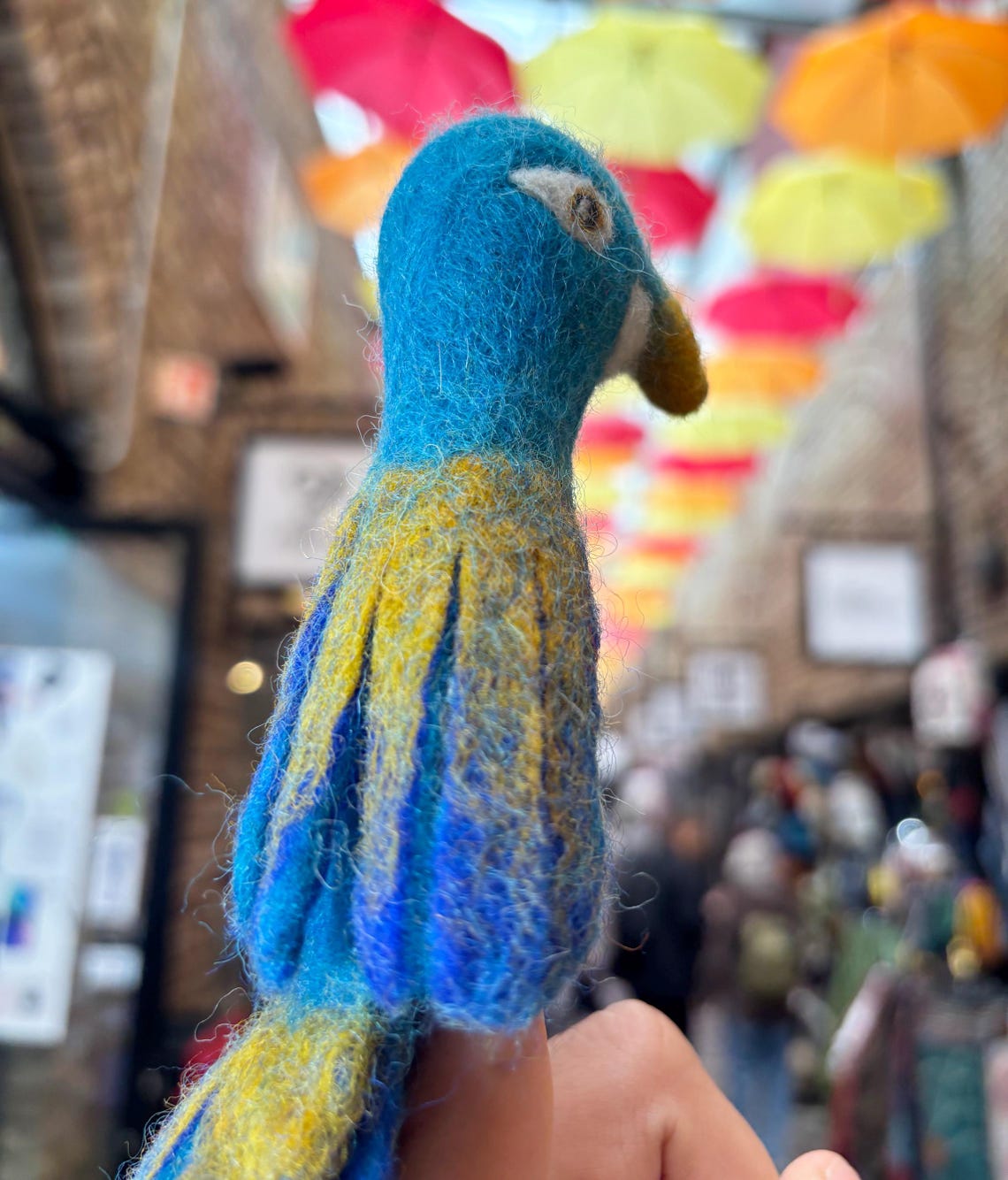 Needle Felted Blue Bird Finger Puppet: 100% New Zealand Wool - Etsy