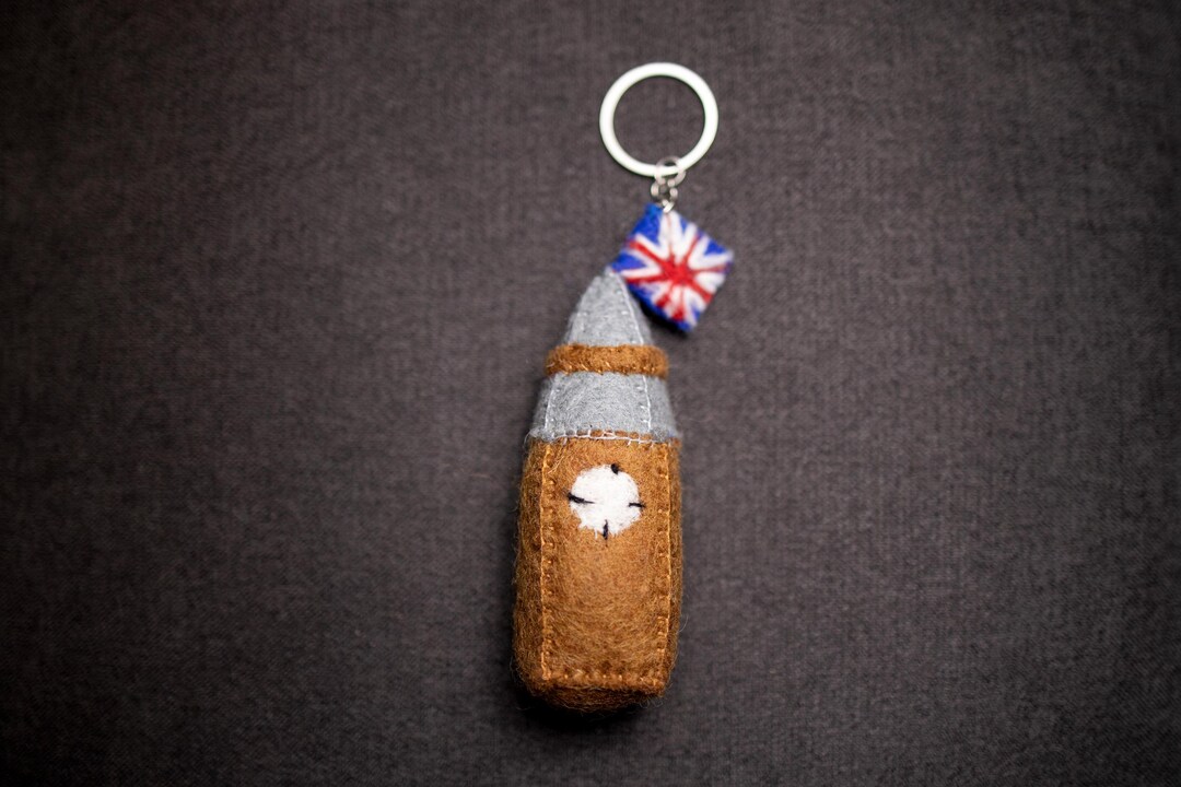 Big Ben Felted Keychain: Handmade Wool Keyring Gift - Etsy