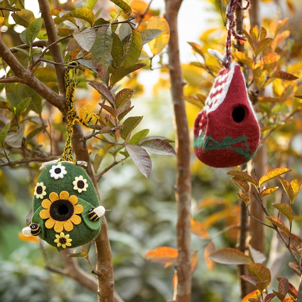 Felt Birdhouse - Etsy