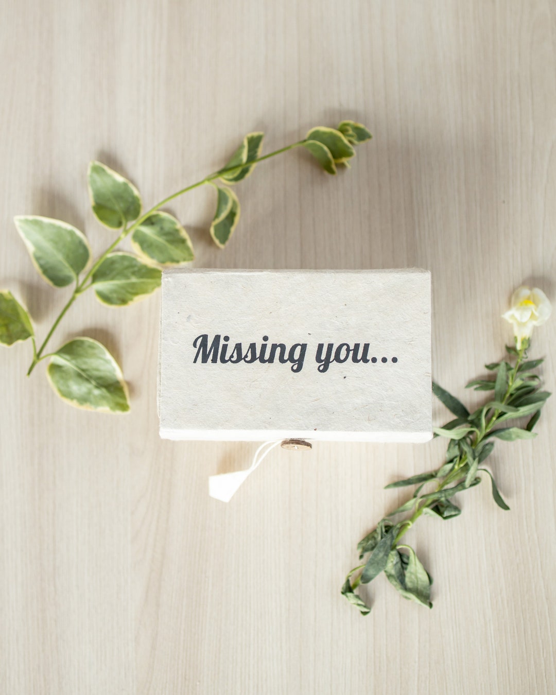 Funny 'missing You' Gift Box: Handmade Lokta Paper Box With Felted ...