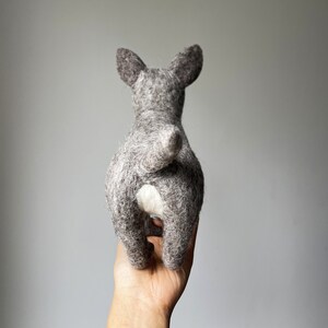 Felted Frenchie, Handmade Felted Doggo, 100% New Zealand Wool, Eco ...