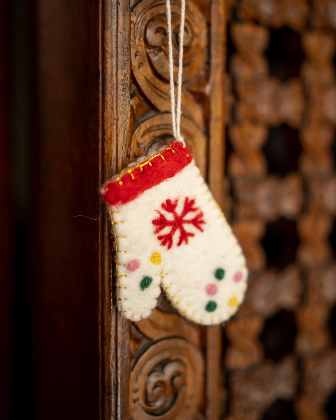 Felted Wool Mitten Ornament: Handmade Christmas Tree Decoration - Etsy