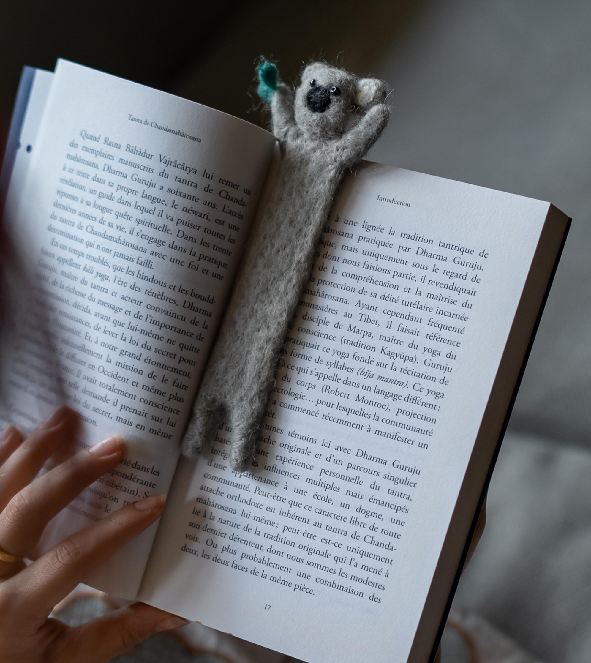Felted Koala Bear Bookmark: Handmade Wool Reader Gift (16cm) - Etsy