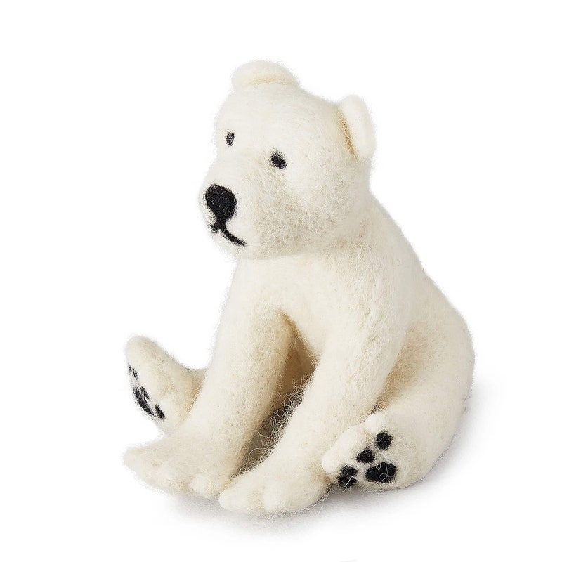 Felt Polar Bear - Etsy